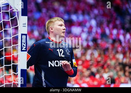 Emil Nielsen (Daenemark, #12) DEN, Deutschland vs. Daenemark, Handball ...