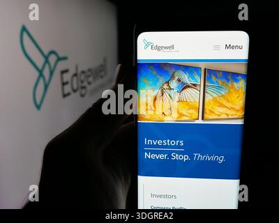 In this photo illustration, the Edgewell Personal Care logo is seen ...
