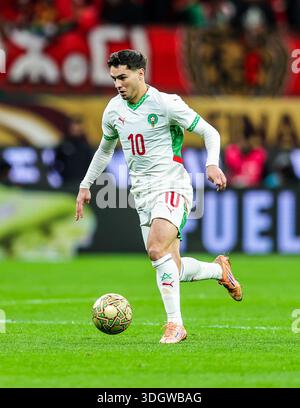 Rabat, Morocco. 18th Jan, 2026. The Moroccan player described as Brahim ...