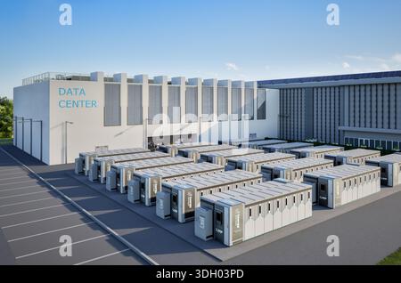 3d rendering energy storage systems or battery container units for data ...