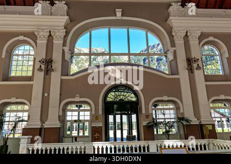 Canfranc Station in Huesca, converted into a luxury hotel Stock Photo ...