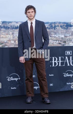 Italy. 19th Jan, 2026. Evan Peters, Jeremy Pope, Rebecca Hall, Anthony ...