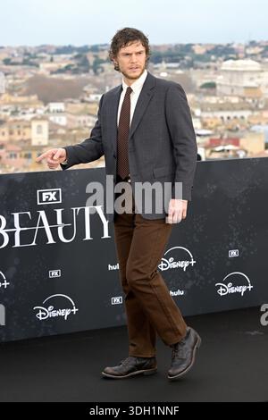 Rome, Italy. 19th Jan, 2026. Evan Peters attends the red carpet of the ...