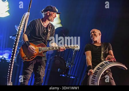 Coen Janssen, keyboardist from Epica, live on Arcane Dimensions Tour ...