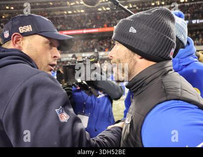 Chicago Bears head coach Ben Johnson talks to media at a news ...