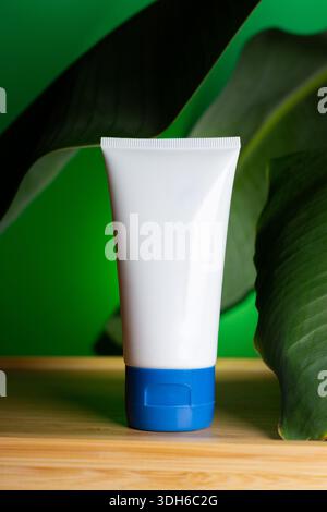 Cosmetic bottle containers with natural ingredients, Blank label for ...