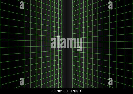 Square pattern. Wireframe background. Futuristic vector illustration ...