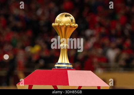 Morocco 2025 Africa Cup of Nations banner in train station, CAF ...