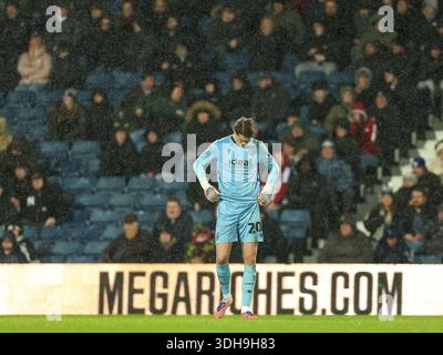 Josh Griffiths goalkeeper (20) for West Brom drops the ball during the ...