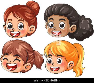 Cartoon Illustration of Happy Elementary Age or Teenager Boy Comic ...