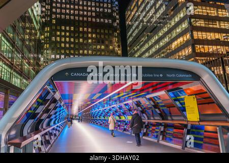 London, UK. 20th January, 2026.. Canary Wharf Winter Lights, Dreamscape ...