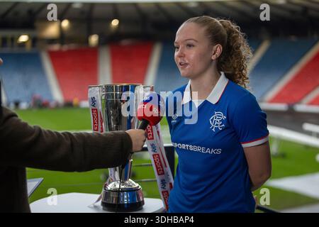 Hampden Park, Scotland. 20 January 2026. Amy Muir of Glasgow City FC ...