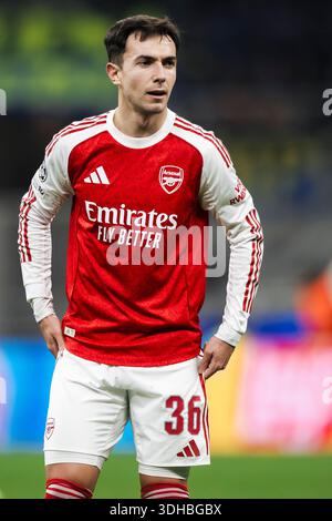 Martin Zubimendi of Arsenal FC looks on during the UEFA Champions ...