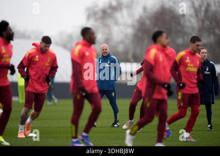 Nottingham Forest manager Sean Dyche during a training session at the ...