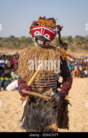 Zambia, Zambezi, During Likumbi Lya Mize, the great traditional ...