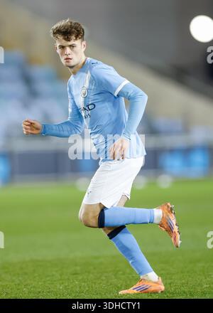 Manchester, UK. 20th Jan, 2026. Isaiah Dada-Mascoll of Manchester City ...