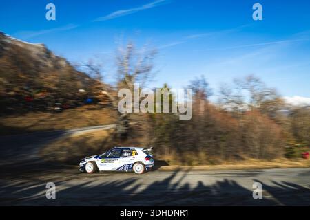 37 MOLLE Amaury, DUBOIS Alex, Skoda Fabia RS Rally2, action during the ...