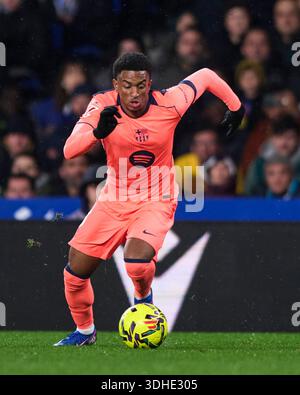 Alejandro Balde of FC Barcelona during the La Liga EA Sports match ...