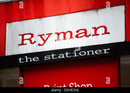 A Ryman storefront in Bayswater, west London. Picture date: Thursday ...