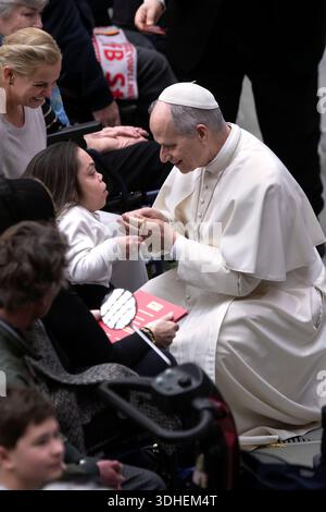 Vatican City, Vatican, 21 January 2026. Pope Leo XIV arrives with his ...