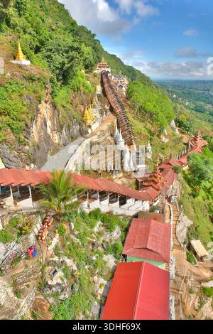 Pindaya Caves, Pindaya, Shan State, Myelat, Burma Stock Photo - Alamy