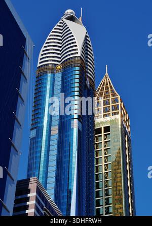 ROTANA TOWERS,skyscraper,modern architecture,Sheikh Zayed Road,Dubai ...