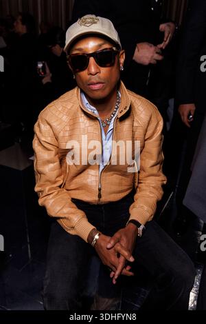 Pharrell Williams attends DIOR Menswear Spring-Summer 2027 runway ...