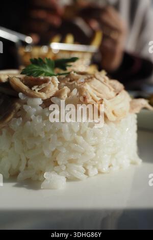 Local Dish Chicken Rice Stock Photo - Alamy