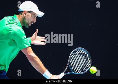 Melbourne, Australia. 22nd Jan, 2026. Laura Siegemund of Germany during ...