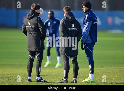 From left Trainer Merlin Polzin (HSV Hamburg), Bakery Jatta Hamburg ...