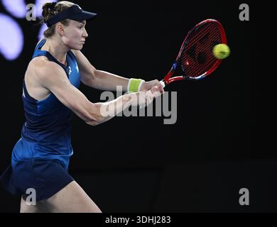 Varvara Gracheva of France during the Australian Open, at Melbourne ...