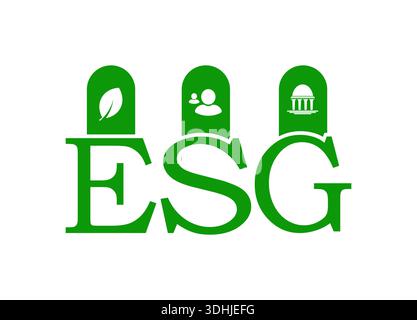 esg icons on white background Stock Photo - Alamy