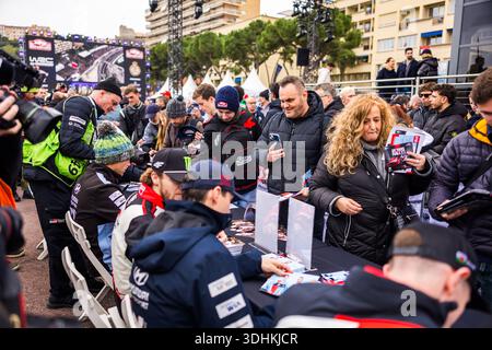 Seance de dedicaces during the 2026 Rallye Automobile Monte Carlo, 1st ...