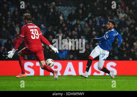 Rangers' Youssef Chermiti during the UEFA Europa League match at Ibrox ...