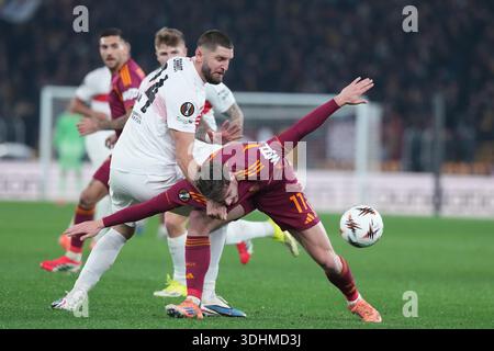 Olimpico Stadium, Rome, Italy - Jeff Chabot of VfB Stuttgart during ...
