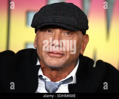 London, UK, 22nd January 2026, Jason Momoa, Dave Bautista and director ...