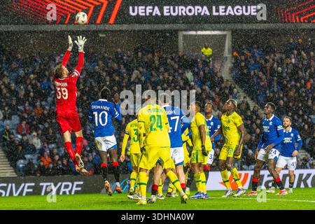 22 Jan 2026. Glasgow, UK. Rangers played Ludogorets, from Bulgaria, at ...