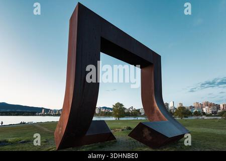 Gate to the Northwest Passage Sculpture in Vanier Park Stock Photo - Alamy