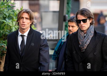 Sean Souza and Anthony Souza arrive at the PM23 exhibition site, where ...