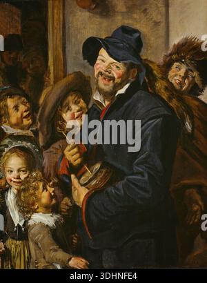 The Rommel-Pot Player. Follower of Frans Hals. c. 1630 Stock Photo - Alamy