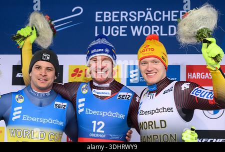 23 January 2026, Thuringia, Oberhof: Luge: World Cup: single-seater ...