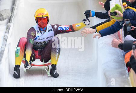 23 January 2026, Thuringia, Oberhof: Luge: World Cup: single-seater ...