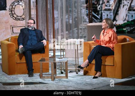 Milan, TV show "The Library of Feelings," Rai 3 - Massimiliano Bruno ...