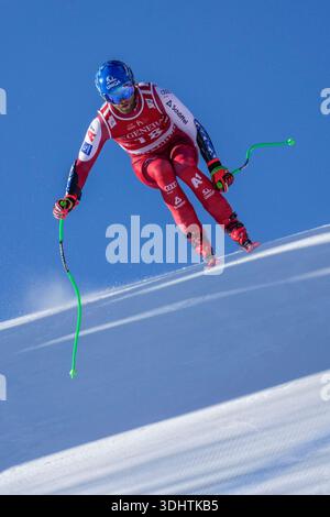 KITZBUEHEL, AUSTRIA - JANUARY 23: Marco Pfiffner of Liechtenstein ...