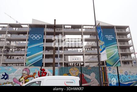 Milan, Olympic Village on Via Ripamonti for the Milan-Cortina 2026 ...
