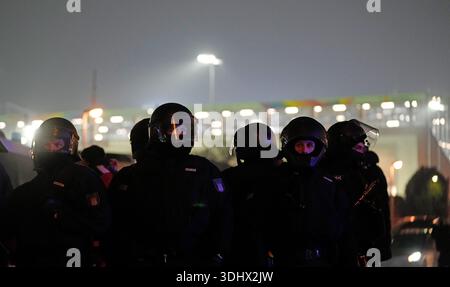 Police in front of the Millerntor Stadium Hamburg, January 23, 2026 ...