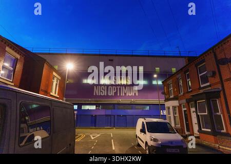 Liverpool, UK, 23rd Jan 2026: A Brighton fan outside Goodison Park ...