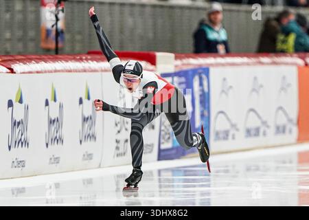 INZELL, GERMANY - JANUARY 23: Kaja Ziomek-Nogal of Poland during the ...
