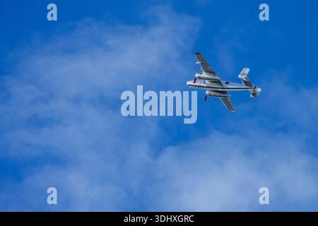 KITZBUEHEL, AUSTRIA - JANUARY 23: Red Bull airplane during the Audi FIS ...