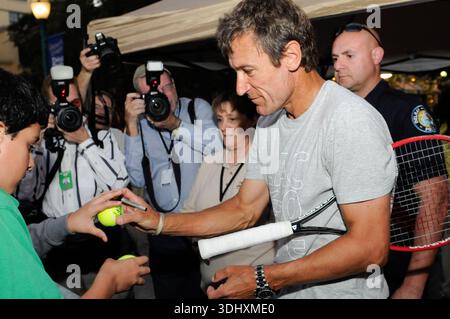 Mats Wilander attends Tennis on the Avenue, on Atlantic Ave,on February ...
